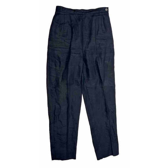 Vintage | Pants & Jumpsuits | Vtg 9s Gauzy Linen Pleated High Rise ...